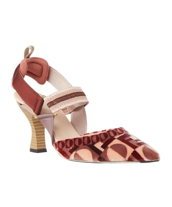 Fendi Colibr Pointed-toe Slingback Pumps
