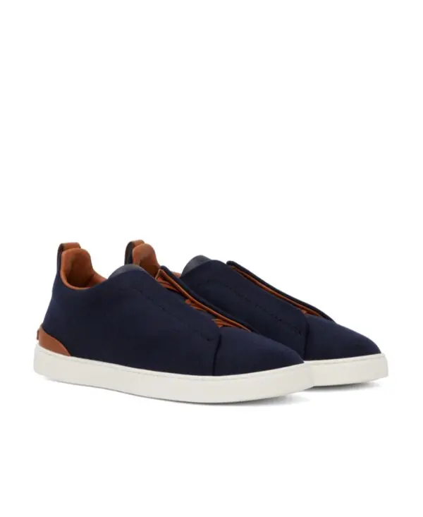 Zegna Triple Stitch Wool Sneakers