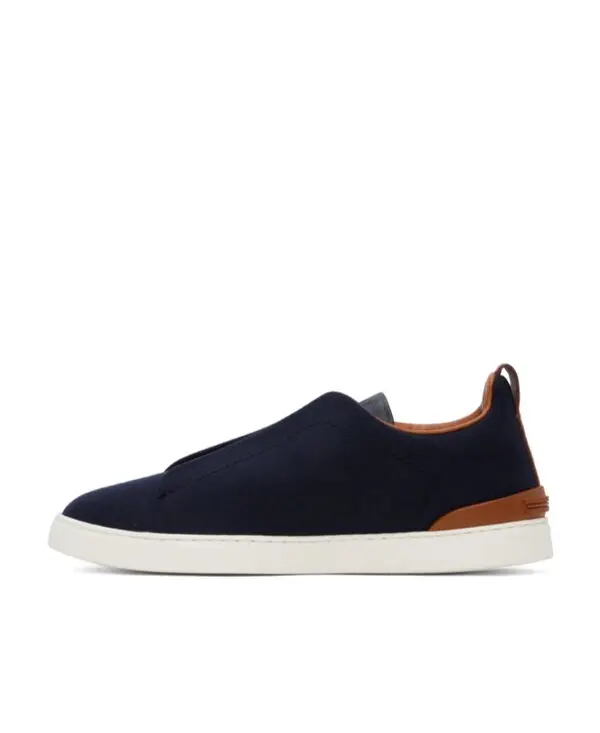Zegna Triple Stitch Wool Sneakers