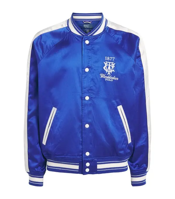Polo Ralph Lauren Wimbledon Varsity Bomber Jacket - Blue