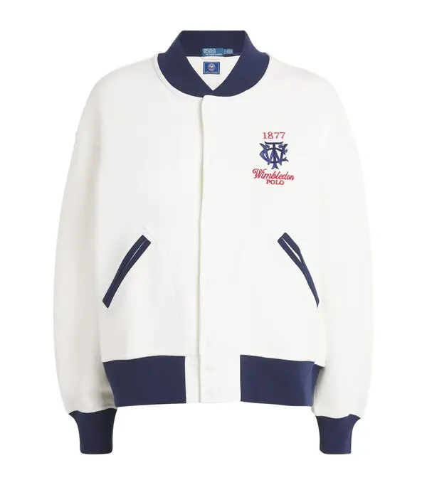 Polo Ralph Lauren Wimbledon Logo Bomber Jacket - White