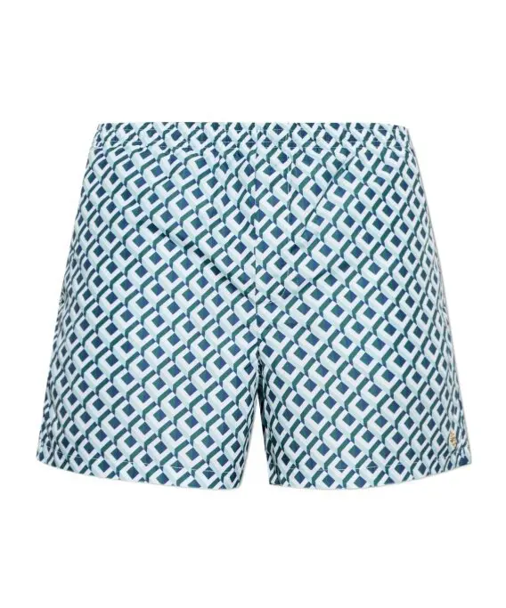 Casablanca Elastic Waist Swim Trunks