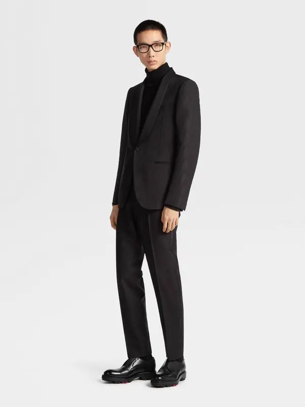 Zegna Side Pocket Wool Dress Trousers
