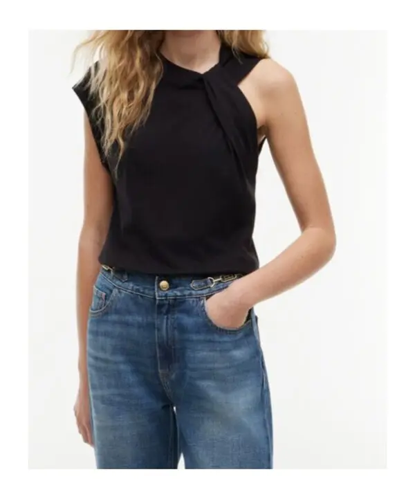 Tommy Hilfiger Knot Textured Sleeveless Top