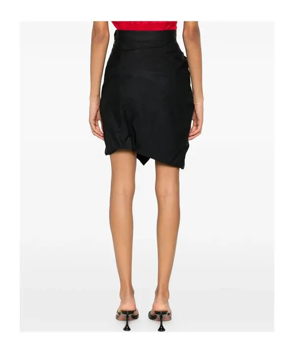VIVIENNE WESTWOOD Asymmetric Mini Skirt With Button Detail - No