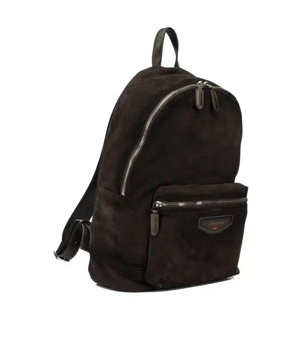 Santoni Backpack With Top Handle