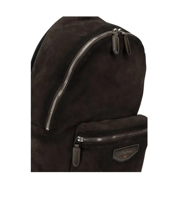 Santoni Backpack With Top Handle