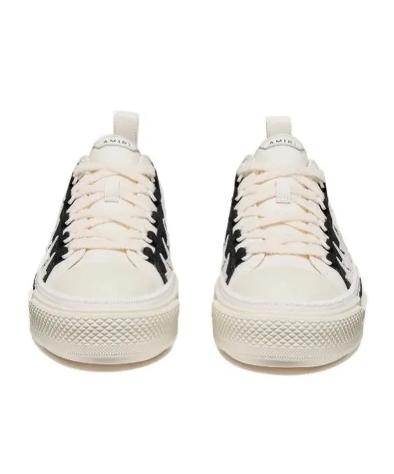 Amiri Stars Court Low Top Sneakers - Black