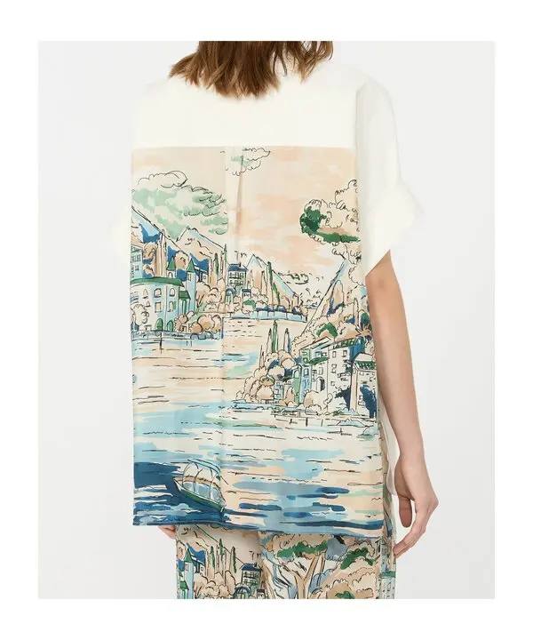 Max Mara Short-sleeved Collared Buttoned T-shirt