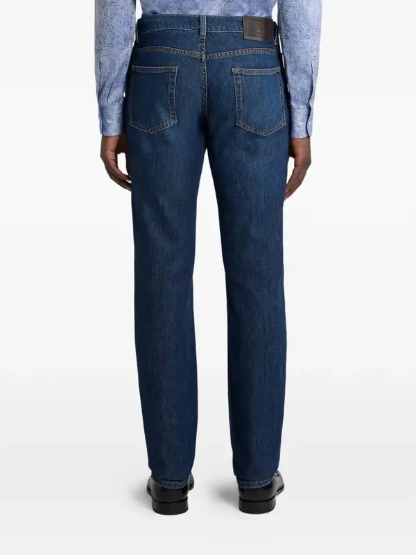 Etro Slim-fit Cotton-blend Denim Jeans