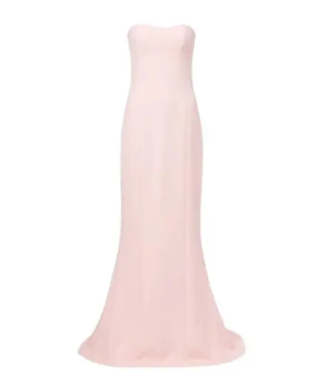 SAFIYAA LONDON Trumpet Crepe Gown