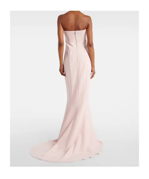 SAFIYAA LONDON Trumpet Crepe Gown