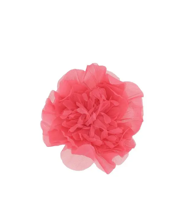 Max Mara Floral Patterned Logo Patch Brooch