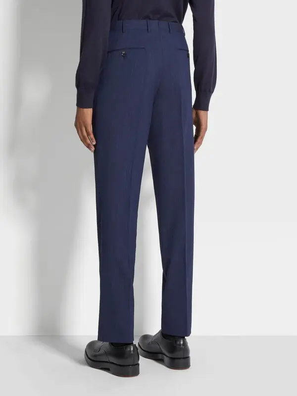 Zegna Trofeo Seersucker Pinstripe Pants