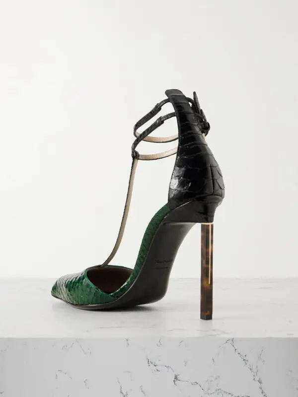 TOM FORD T-strap Pointed Toe Pumps