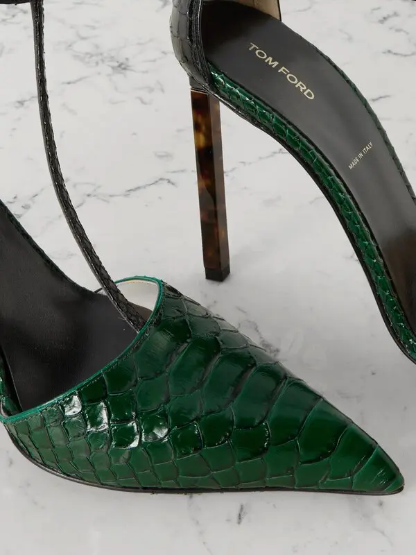 TOM FORD T-strap Pointed Toe Pumps