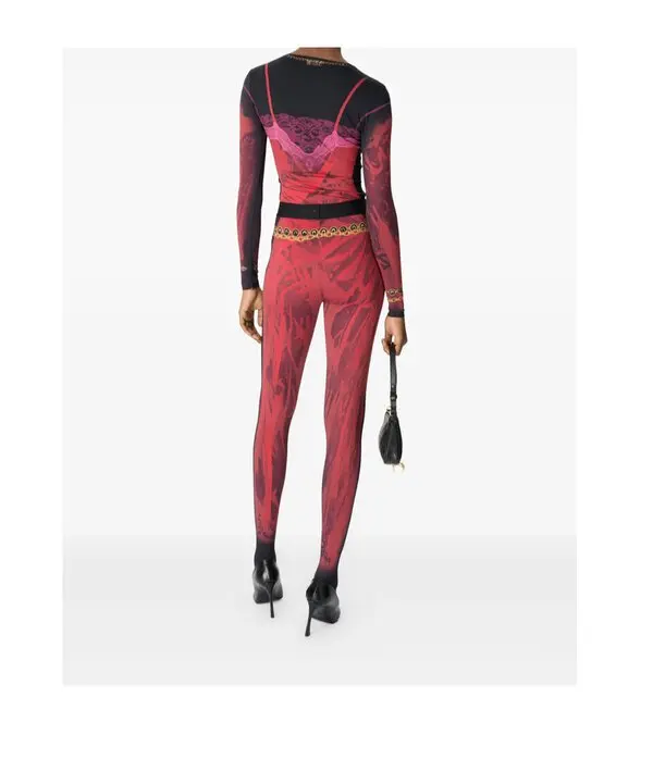 MARINE SERRE Printed Jersey Leggings