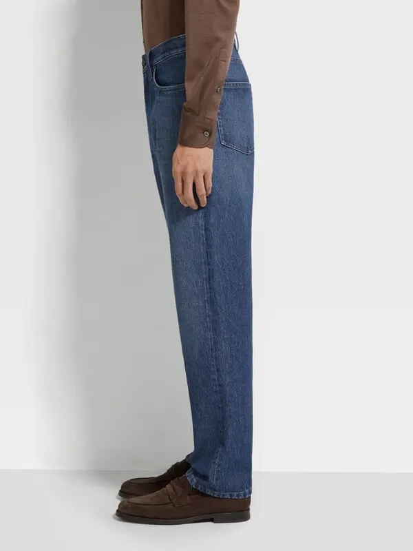 Zegna Roccia Stone-washed Jeans