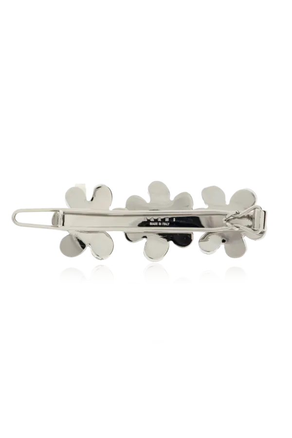 Marni Crystal Embellished Flower Hair Clip