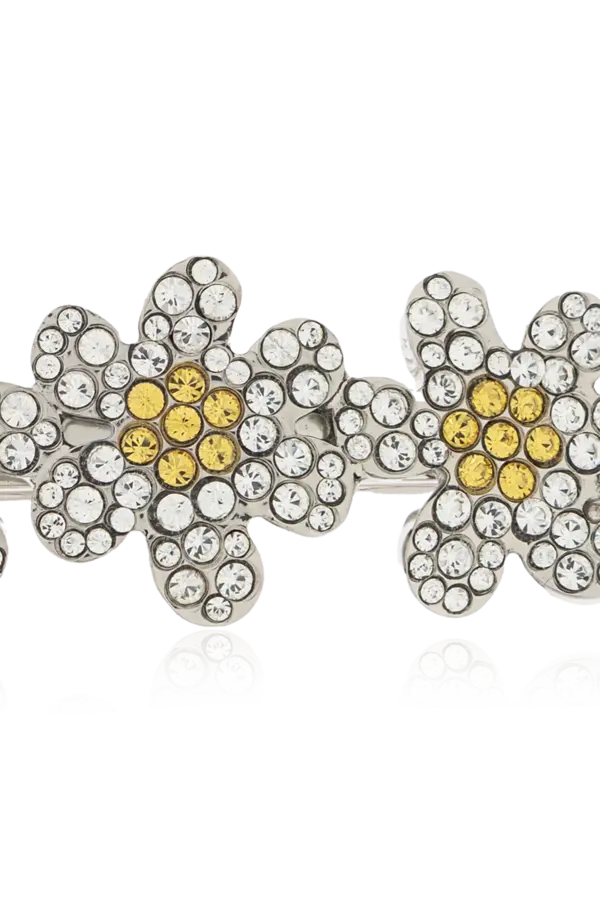 Marni Crystal Embellished Flower Hair Clip