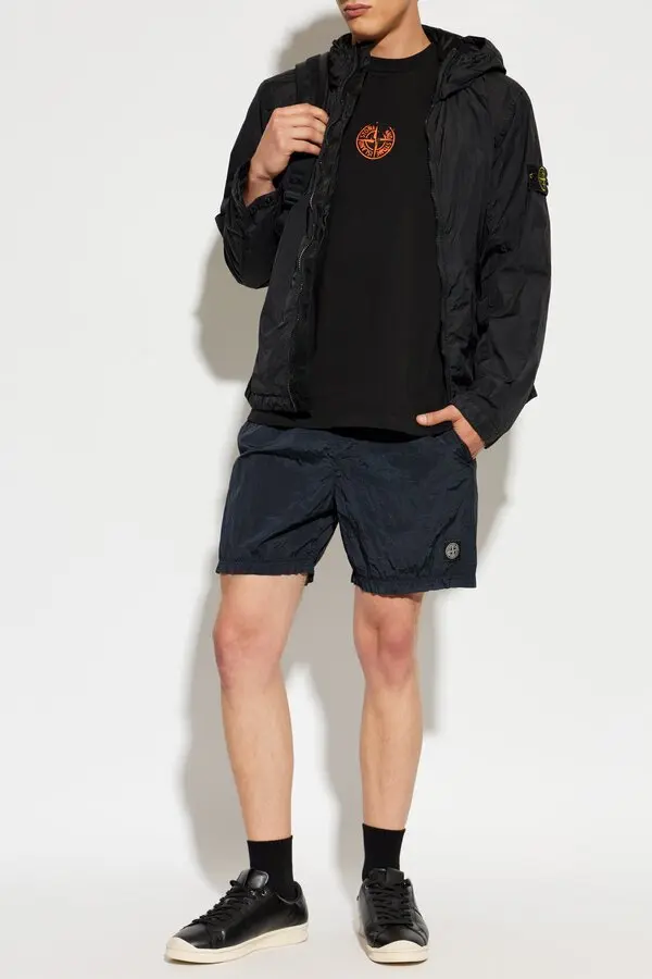 Stone Island Jacket With Logo Patch