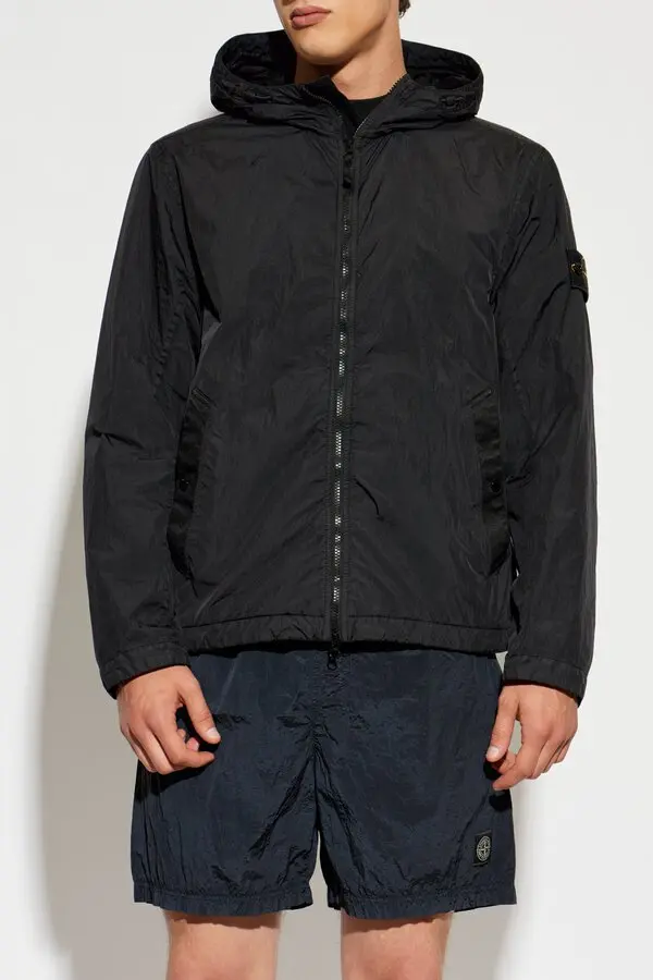 Stone Island Jacket With Logo Patch