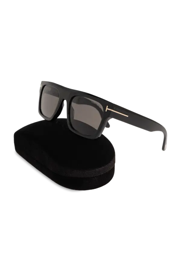 TOM FORD Rectangular Full Rim Sunglasses - Black