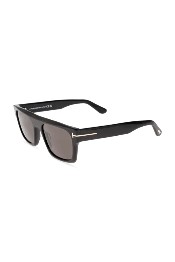 TOM FORD Rectangular Full Rim Sunglasses - Black