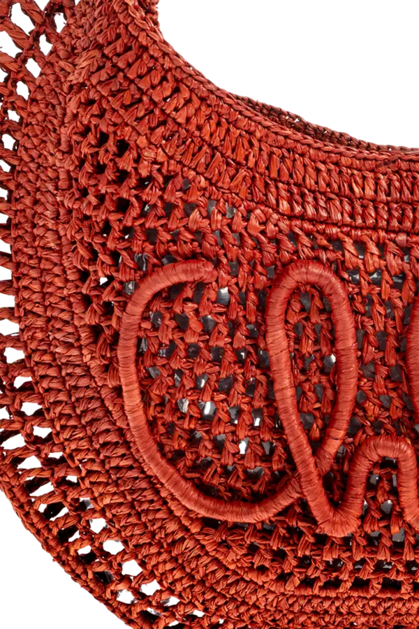 Chloé Summer Banana" Raffia Hobo Bag