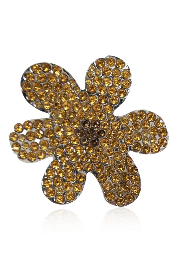 Marni Two Asymmetric Pins With Shimmering Crystals