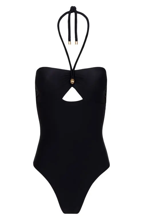 VIX PAULA HERMANNY Cutout Bandeau One-piece Swimsuit