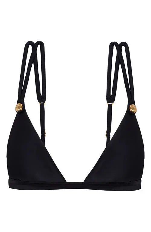 VIX PAULA HERMANNY Meera Triangle Bikini Top - Black
