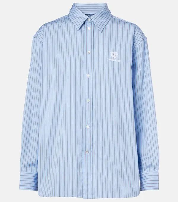 Polo Ralph Lauren X Wimbledon Striped Cotton Shirt - Blue