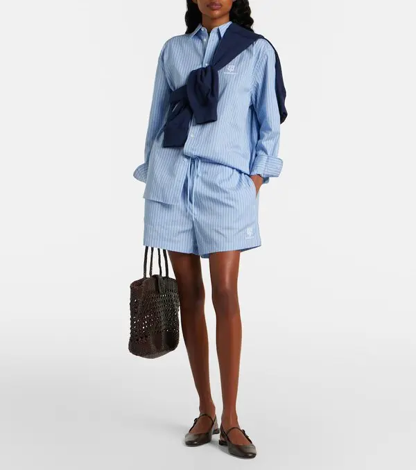 Polo Ralph Lauren Wimbledon Striped Cotton Shirt - Blue