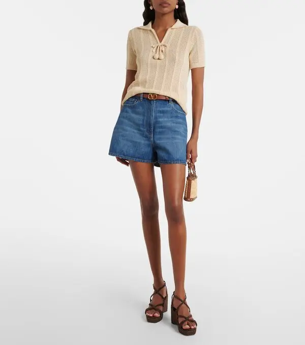 JIMMY CHOO Ayla Suede Wedge Sandals - Brown