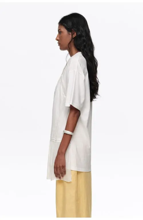 Bimba Y Lola Layered T-shirt Top With Lace Detail