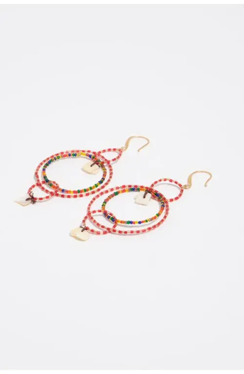 Bimba Y Lola Mother-of-pearl Seashell Drop Earrings