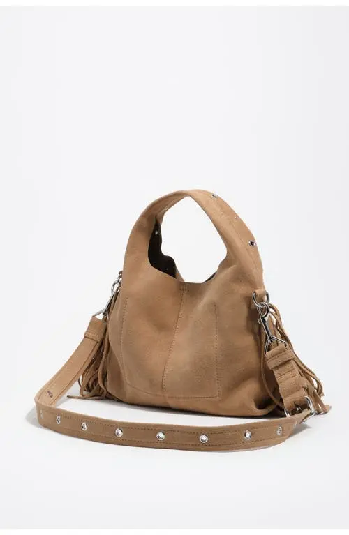 Bimba Y Lola Small Paper Suede Handbag