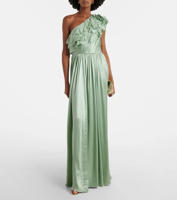 Ulla Johnson Avalina Ruffled Silk Maxi Dress