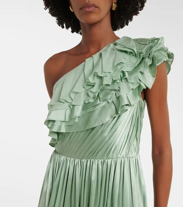 Ulla Johnson Avalina Ruffled Silk Maxi Dress