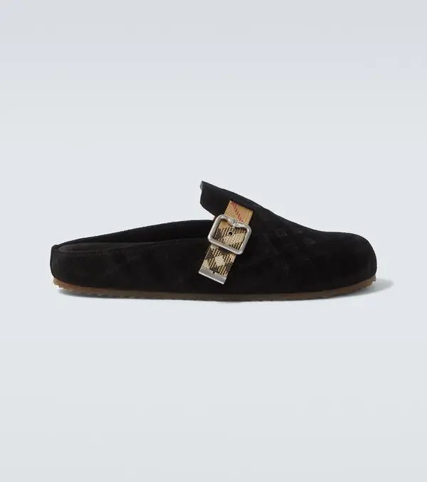 Burberry Urchin Suede Clogs