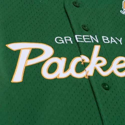 Mitchell & Ness Bay Packers Head Coach Mesh Full-button Fashion Jersey