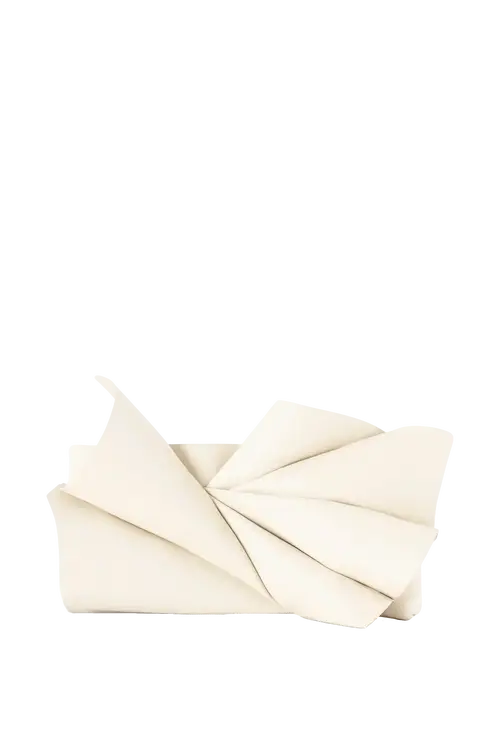 ESTHERA Midnight Bloom Leather Clutch