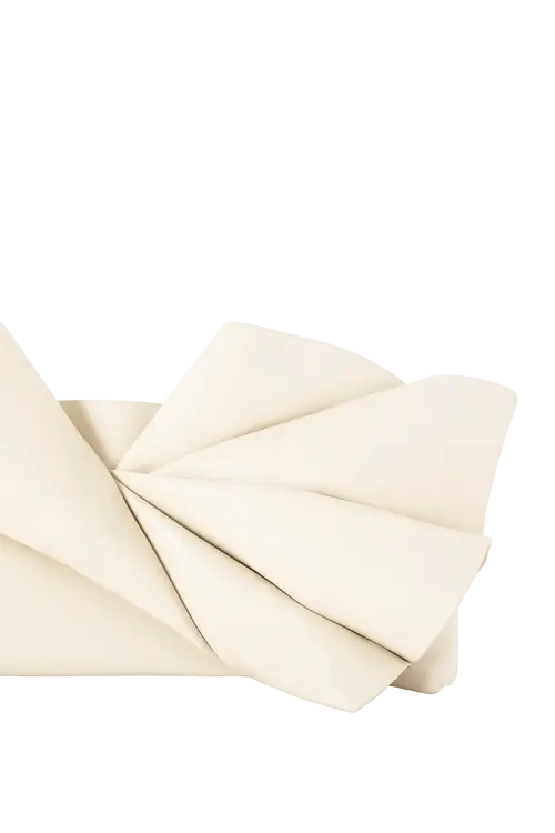ESTHERA Midnight Bloom Leather Clutch