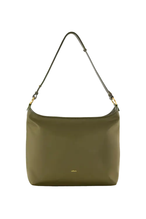ESTHERA Rider Nylon Hobo Bag - Green