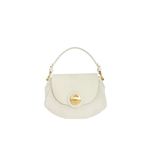 ESTHERA 7pm Leather Handbag - Sand