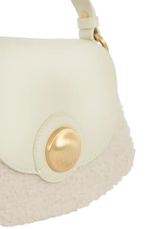 ESTHERA 7pm Leather Handbag - Sand