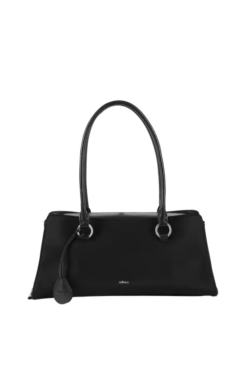 ESTHERA 5 Pm Nylon Shoulder Bag - Black