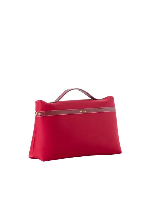 ESTHERA Nest Nylon Cosmetic Case - Red