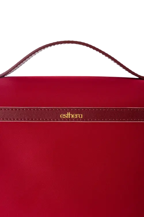ESTHERA Nest Nylon Cosmetic Case - Red